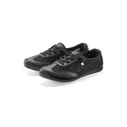Lascana Sneaker 'Freizeitschuh, Halbschuh, Slip-On-Sneaker,' schwarz Gr. 38 f&uuml;r Damen. Mit Spitze