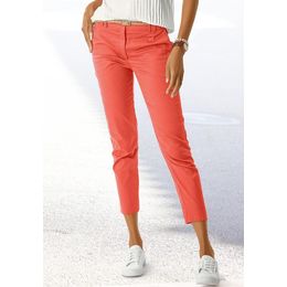 Vivance Chinohose 'mit kleinem Beinschlitz' papaya Gr. 46 f&uuml;r Damen. Figurumspielend. Nachhaltig.