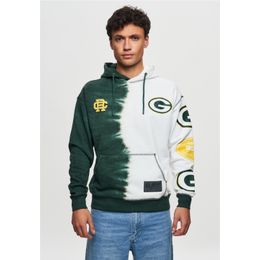 Kapuzensweatshirt Recovered "NFL Packers Ink Dye Effect On", Herren, Gr. 3XL, gr&uuml;n, 100% Baumwolle, bedruckt, normal, ohne Ausschnitt, Sweatshirts, f&uuml;r alle Green Bay Packers-Fans