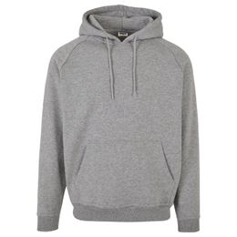 Sweatshirt Urban Classics "Urban Classics Herren Blank Hoody", Herren, Gr. L, grau, 65% Baumwolle, 35% Polyester, unifarben, Sweatshirts Sweatshirt