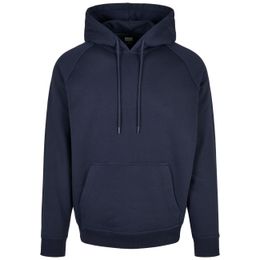 Sweatshirt Urban Classics "Urban Classics Herren Blank Hoody", Herren, Gr. L, midnightnavy, 65% Baumwolle, 35% Polyester, unifarben, Sweatshirts Sweatshirt