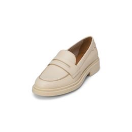Marc O'Polo Loafer MARC O'POLO "aus edlem Rindleder", Damen, Gr. 36, natural cotton, Obermaterial: 100% Leder (Rind), unifarben, Schuhe Loafer