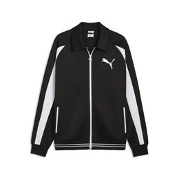 Trainingsjacke Puma "T7 Big Cat Trainingsjacke Herren", Herren, Gr. XXL, schwarz, Obermaterial: 33% Baumwolle, 67% Polyester; Rippe: 98% Polyester, 2% Elasthan; Seitentasche &ndash; Oben: 100% Baumwolle; Seitentasche &ndash; Unten: 33% Baumwolle, 67% Polyester, Jacken Trainingsjacke