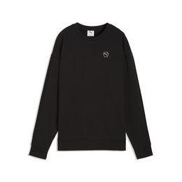 Sweatshirt Puma "Essentials Elevated Sweatshirt mit Rundhalsausschnitt Damen", Damen, Gr. XS, schwarz, Obermaterial: 100% Baumwolle. Rippe: 3% Elasthan, 97% Baumwolle. Besatz: 100% Baumwolle, comfort fit, Rundhals, Sweatshirts Sweatshirt