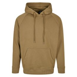 Sweatshirt Urban Classics "Urban Classics Herren Blank Hoody", Herren, Gr. L, tiniolive, 65% Baumwolle, 35% Polyester, unifarben, Sweatshirts Sweatshirt