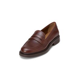Marc O'Polo Loafer MARC O'POLO "aus edlem Rindleder", Damen, Gr. 37, cognac, Obermaterial: 100% Leder, unifarben, Schuhe Loafer