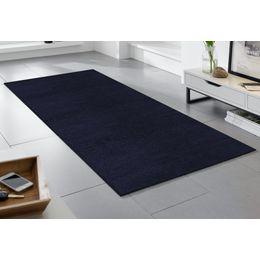 Fu&szlig;matte "Original Uni, Schmutzfangteppich" Gr. 19, blau (marineblau), B:60cm H:9mm L:180cm, Kunstfaser, wash+dry by Kleen-Tex, Teppiche, Fu&szlig;matte, Schmutzmatte, rutschhemmend, auch als L&auml;ufer erh&auml;ltlich