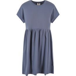 Shirtkleid Urban Classics "Urban Classics Damen Ladies Organic Empire Valance Tee Dress", Damen, Gr. XXL, US-Gr&ouml;&szlig;en, vintageblau, 100% Baumwolle, unifarben, loose fit, Rundhals, Kleider Shirtkleid