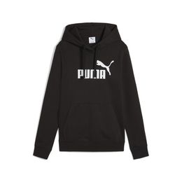 Hoodie Puma "ESS No. 1 Logo Hoodie Damen", Damen, Gr. XS, schwarz, Obermaterial: 66% Baumwolle, 34% Polyester. Kapuzenfutter: 100% Baumwolle. Rippe: 3% Elasthan, 97% Baumwolle, normal, Sweatshirts Hoodie