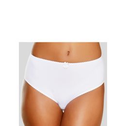 Slip Nuance, Damen, Gr. 36/38, wei&szlig;, Obermaterial: 95% Baumwolle, 5% Elasthan, Unterhosen Slip, hoch geschnittener Slip aus Baumwolle