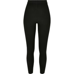 Leggings Urban Classics "Urban Classics Damen Ladies Rib Knit Leggings", Damen, Gr. XS, US-Gr&ouml;&szlig;en, schwarz, 35% Polyacryl, 35% Viskose, 30% Polyamid, unifarben, slim fit, Hosen Leggings