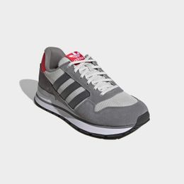Sneaker adidas originals "ZX 500 RS", Herren, Gr. 42,5, grau four, grau five, better scarlet, Leder, Textil, Schuhe Sneaker