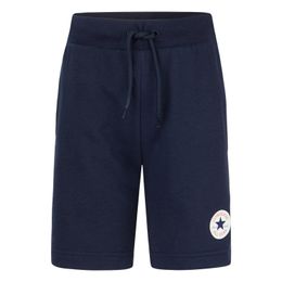 Sweatshorts Converse "f&uuml;r Kinder", Jungen, Gr. 128, N-Gr, schwarz (obsidian), Sweatware, Obermaterial: 60% Baumwolle, 40% Polyester, unifarben, Hosen Sweatshorts, f&uuml;r Kinder