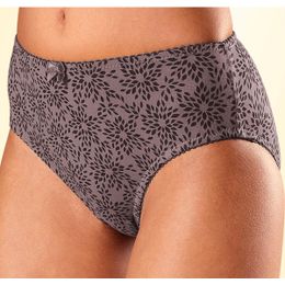 sheego Gro&szlig;e Gr&ouml;&szlig;en Slip, taupe-schwarz, Gr&ouml;&szlig;e 56/58 - Damen