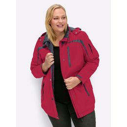 sheego Gro&szlig;e Gr&ouml;&szlig;en Funktionsjacke wind- und wasserabweisend, rot, Gr&ouml;&szlig;e 25 - Damen