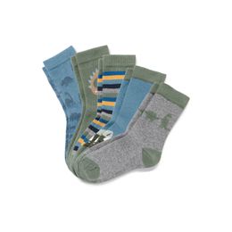 Tchibo - 5 Paar Socken - Gr. 27-30 - blau