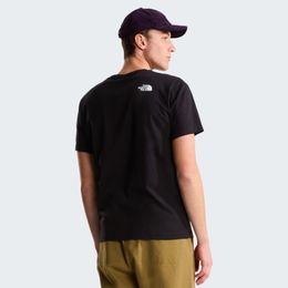 T-Shirt The North Face "M NEVER STOP EXPLORING REGULAR SHORT SLEEVE TEE-GRAPHIC", Herren, Gr. L, tnf schwarz, Obermaterial: 60% Baumwolle, 40% Polyester, Shirts T-Shirt, kurze &Auml;rmel, f&uuml;r Sport und Freizeit, sportlicher Stil