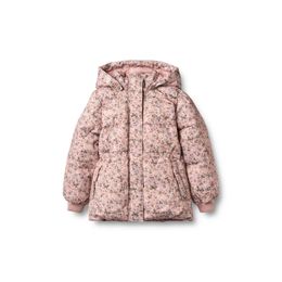 Allwetterjacke Wheat "Wheat Puffer Jacket Eli", M&auml;dchen, Gr. 122, rose powder flowers, 100% Polyester, mehrfarbig, normal, ohne Ausschnitt, Jacken