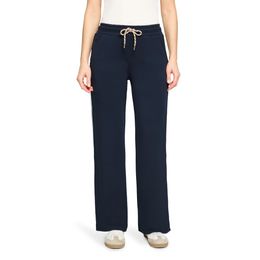 Schlupfhose Betty Barclay "Damen mit Eingrifftaschen", Damen, Gr. 38, Normalgr&ouml;&szlig;en, blau (dunkelblau), Jersey, Obermaterial: 48% Viskose, 47% Polyester, 5% Elasthan, relaxed fit lang, Hosen Schlupfhose