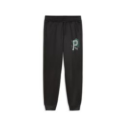 Sporthose Puma "Active Sporthose Jungen", M&auml;dchen, Gr. 176, Normalgr&ouml;&szlig;en, schwarz, Obermaterial: 100% Polyester; Taschenfutter: 100% Polyester, bedruckt, regular fit, Hosen Sporthose
