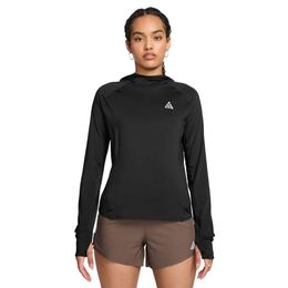 Nike Trail UV Hooded Midlayer Bekleidung Damen schwarz M