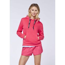 Kapuzensweatshirt Chiemsee, Damen, Gr. XS (34), lila (raspberry), 60% Baumwolle. 40% Polyester, ohne Ausschnitt, Sweatshirts