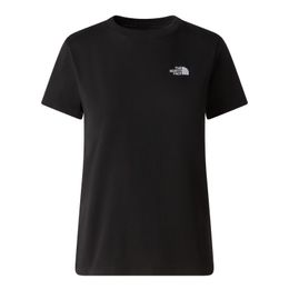 T-Shirt The North Face "W EVOLUTION SIMPLE DOME SLM SHORT SLEEVE", Damen, Gr. XS, tnf schwarz, Obermaterial: 100% Baumwolle, Shirts T-Shirt, sportliche Passform, Kurzarm, f&uuml;r Sport und Outdoor, aus Baumwolle