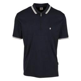 Poloshirt 883POLICE "883 Police JAYSON POLOS", Herren, Gr. L, navy, 50% Baumwolle, 50% Modal, unifarben, normal, amerikanischer Ausschnitt, Shirts