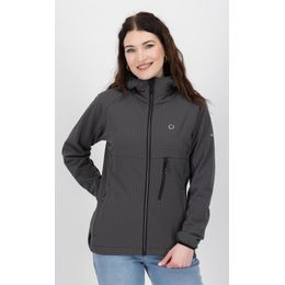 Fleecejacke LPO "NELLY WMN", Damen, Gr. 34 (XS), grau (asphalt), 94% Polyester, 6% Elasthan, Jacken Fleecejacke