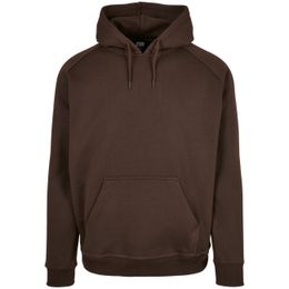 Sweatshirt Urban Classics "Urban Classics Herren Blank Hoody", Herren, Gr. L, braun, 65% Baumwolle, 35% Polyester, unifarben, Sweatshirts Sweatshirt