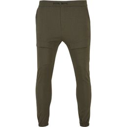 Stoffhose 2Y STUDIOS "2Y Studios Herren 2Y Cropped Pants", Herren, Gr. M, US-Gr&ouml;&szlig;en, khaki, 70% Baumwolle, 20% Polyester, 10% Elasthan, unifarben, skinny fit, Hosen Stoffhose