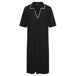 Peter Hahn - Polo-Kleid, schwarz, Gr. 48 / XL