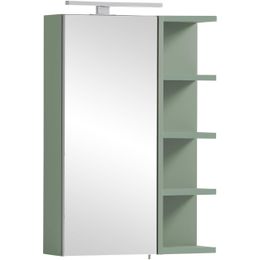 Spiegelschrank Schildmeyer "Piazza, Breite 49,7 cm", pistazie, B:49,7cm H:74,8cm T:16cm, FSC-zertifizierter Holzwerkstoff, Schr&auml;nke, Spiegelschrank, Made in Germany