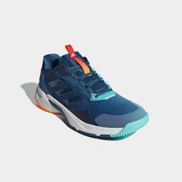 Handballschuh adidas Performance "CRAZYFLIGHT 6 HALLEN", Herren, Gr. 45, dusky petrol, dusky petrol, flash aqua, Synthetik, Textil, Schuhe Handballschuh, besonders geeignet f&uuml;r Handball und Volleyball