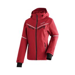 Skijacke Maier Sports "Lunada", Damen, Gr. 40, rot (cherryrot), 100% Polyester, Rundhals, Jacken Skijacke, Damen Winterjacke, wind- und wasserdicht, 4 RV-Taschen, Regular Fit