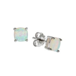 Paar Ohrstecker Firetti "Schmuck Geschenk Silber 925 Ohrschmuck Edelstein Opal", silber (silberfarben), Ohrringe, Damen, Silber 925 (Sterlingsilber), Paar Ohrstecker, mit Opal (synth.)