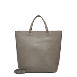 Shopper Liebeskind Berlin "Tote HERA SHEEP NATURAL", Damen, Gr. B/H/T: 42cm x 38cm x 15cm, grau (neutral gray), Leder, Taschen Shopper