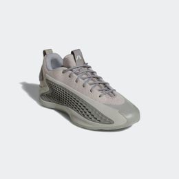 Basketballschuh adidas Performance "ANTHONY EDWARDS 1 LOW", Damen, Gr. 47, metallicl grau, dove grau, cloud wei&szlig;, Synthetik, Textil, Schuhe Basketballschuh