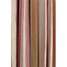 Gardine "Caumasee" Gr. 1, bunt (rot, goldfarben), B:140cm H:245cm, Polyester, HOSSNER - ART OF HOME DECO, Gardinen, Gardine, Schlaufenschal im zeitlosen Design