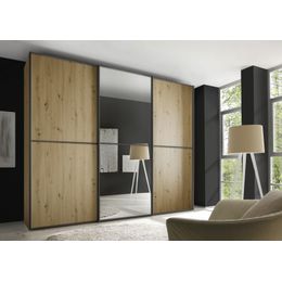 Schwebet&uuml;renschrank STAUD "Sinfonie Plus, edles Design in hochwertiger Qualit&auml;t, Made in Germany", artisan eiche, B:298cm H:222cm T:68cm, Holzwerkstoff, Schr&auml;nke, Schwebet&uuml;renschrank, Mit Spiegelt&uuml;re und vier verschiedenen Ausstattungsvarianten