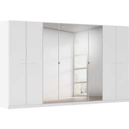 Dreht&uuml;renschrank Rauch "Kleiderschrank Schrank Garderobe TOPSELLER OTELI inkl. Inneneinteilung", wei&szlig; (alpinwei&szlig;), B:360cm H:229cm T:54cm, Holzwerkstoff, Schr&auml;nke, Dreht&uuml;renschrank, mit zus&auml;tzlichen Einlegeb&ouml;den, optional mit Spiegel MADE IN GERMANY