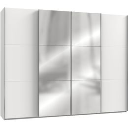 Schwebet&uuml;renschrank wimex "Level by fresh to go", wei&szlig;, B:300cm H:236cm T:65cm, Schr&auml;nke, Schwebet&uuml;renschrank, mit Synchron&ouml;ffnung