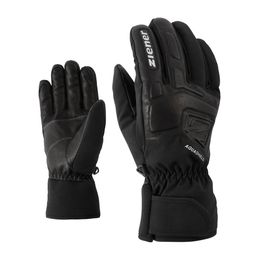 Skihandschuhe Ziener "GLYXUS-Z AS glove man", Herren, Gr. 11, schwarz, Materialmix, Handschuhe Skihandschuhe