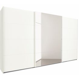 Schwebet&uuml;renschrank Rauch "Kleiderschrank Schrank Garderobe Schlafzimmerschrank TUBONA", wei&szlig;, B:360cm H:230cm T:62cm, Holzwerkstoff, Schr&auml;nke, Schwebet&uuml;renschrank, inkl. Schubkasteneinsatz und zus&auml;tzlichen Einlegeb&ouml;den MADE IN GERMANY
