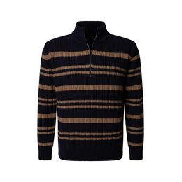Strickpullover Pierre Cardin, Herren, Gr. 3XL, salute, Strick, Obermaterial: 60% Baumwolle, 40% Polyester, geringelt, gestreift, regular fit, Pullover Strickpullover, ideal f&uuml;r k&auml;ltere Tage, aus Rippenstrick