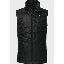 Sch&ouml;ffel Funktionsweste SCH&Ouml;FFEL "Hybrid Vest Stams M", Herren, Gr. 48, schwarz (9990, schwarz), Oberstoff : 100% Nylon Oberstoff Seitenteile: 94% Polyester 6% Elasthan Futter : 100% Polyester Wattierung : 100% Polyester, ohne Ausschnitt, Westen Funktionsweste
