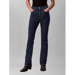 Bootcut-Jeans Calvin Klein Jeans, Damen, Gr. 29, L&auml;nge 30, winter storm, Denim/Jeans, Obermaterial: 67% Baumwolle, 32% Polyester, 1% Elasthan, skinny fit, Jeans Bootcut-Jeans, Boot-cut-fit