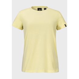 Sch&ouml;ffel Funktionsshirt SCH&Ouml;FFEL "T Shirt Style Collada WMS", Damen, Gr. 36, gelb (5105, gelb), Oberstoff: 60% Baumwolle, 40% Polyester, Rundhals, Shirts Funktionsshirt