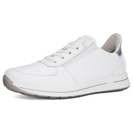 Slip-On Sneaker Ara "OSAKA", Damen, Gr. 2,5, silber (wei&szlig;, silberfarben), Glattleder, metallic, Schuhe Slip-On Sneaker, Keilsneaker, Slipper mit Easy2Go-Einschlupf, H-Weite, Topseller
