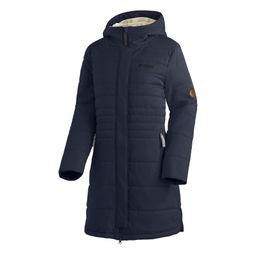 Winterjacke Maier Sports "LAERKE 2.0", Damen, Gr. 38, blau (dunkelblau), 100% Polyester, regular fit, Jacken Winterjacke, Damen Mantel, atmungsaktiver Wintermantel mit Kapuze, wasserdicht